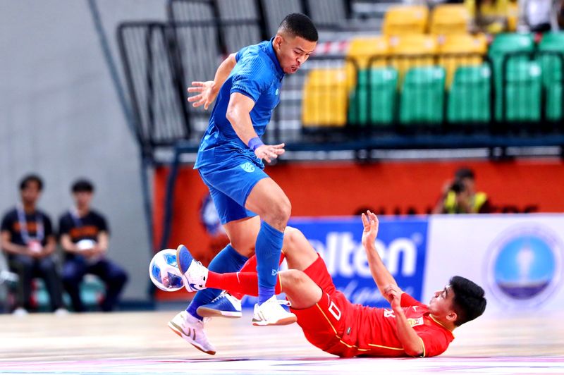 [Sorrasin ] ฟุตซอลทีมชาติไทย เปิดสนามเอาชนะ จีน 5 : 1 AFC Futsal Asian Cup 2024 Qualifiers https ...