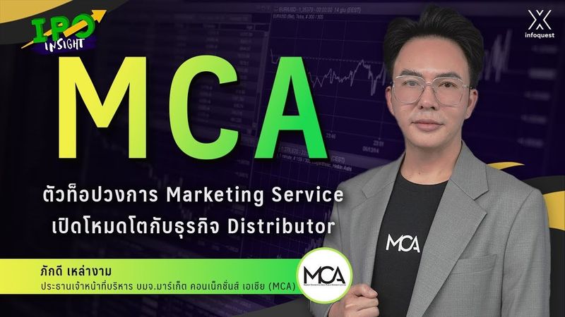 [InfoQuestNews - สำนักข่าวอินโฟเควสท์] IPOInsight: MCA ตัวท็อปวงการ Marketing Service เปิดโหมดโต ...