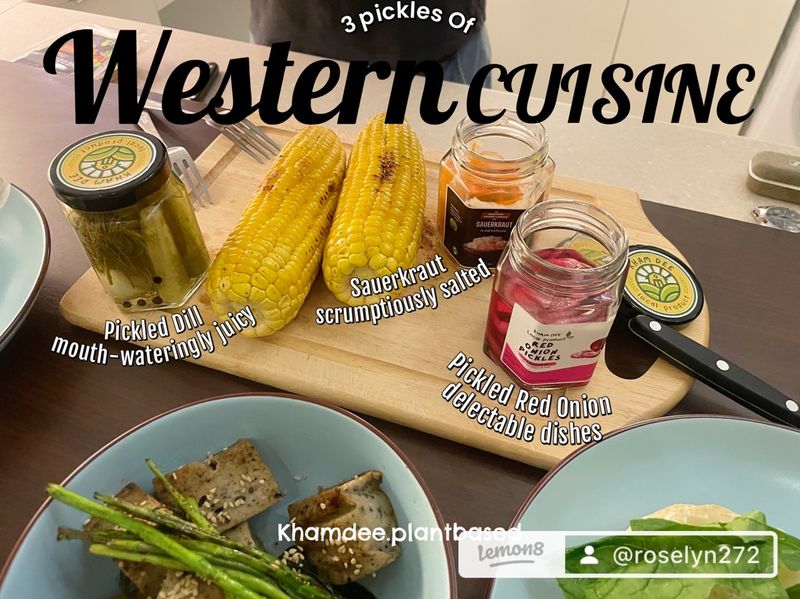 [Lyn Roselyn] 3 pickles of western cuisine ชามเครื่องเคียงเล็กๆ ที่วาง ...