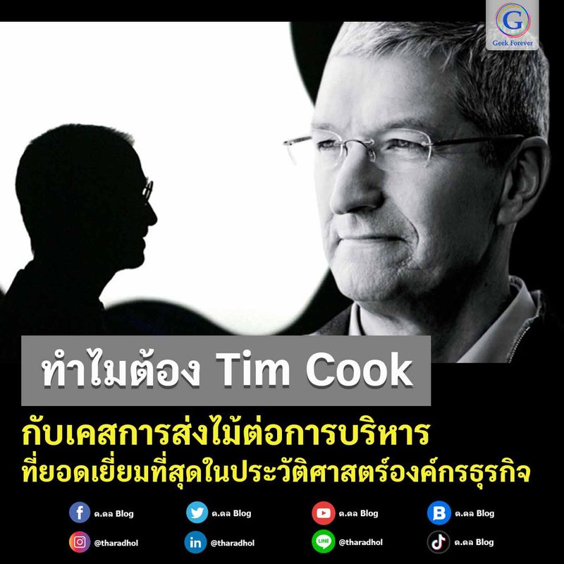 [ด.ดล Blog] ทำไมต้อง Tim Cook กับเคสการส่งไม้ต่อการบริหารที่ยอดเยี่ยม ...