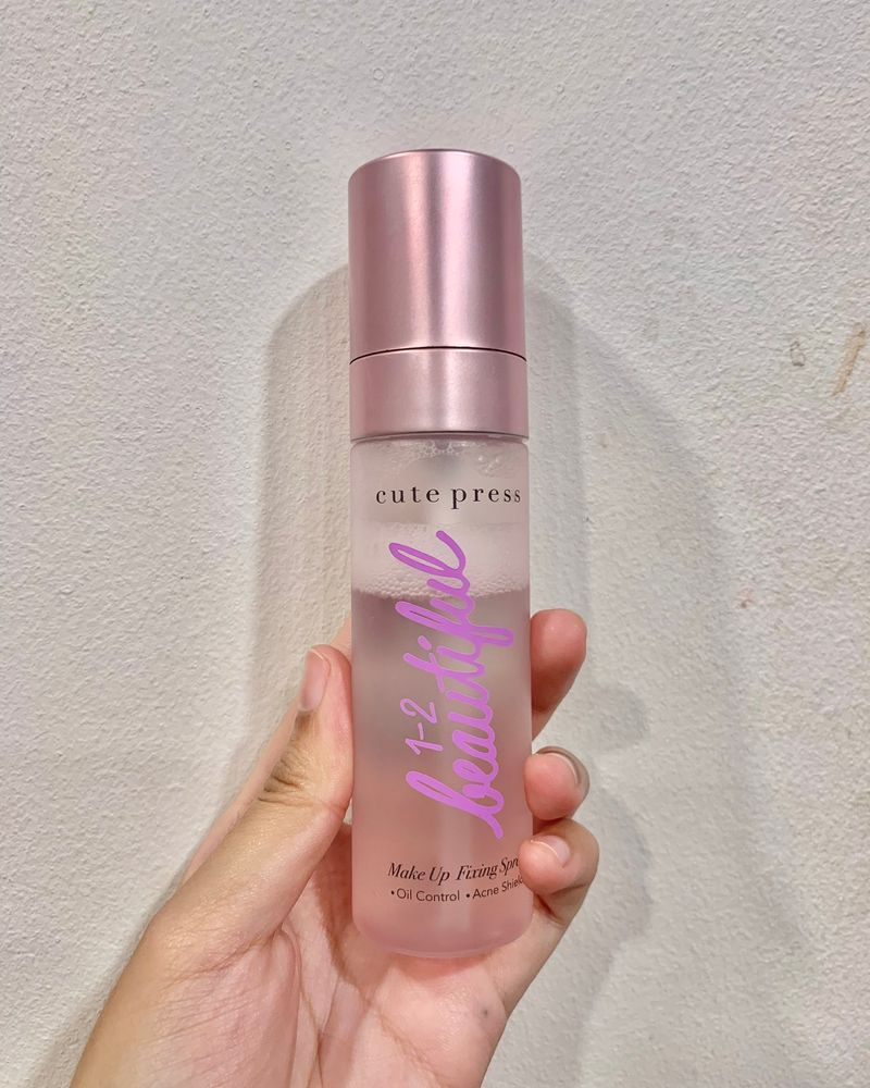 [รีวิวตัวบอ] Cute Press 1-2-Beautiful Make Up Fixing Spray ตัวช่วยล็อก ...