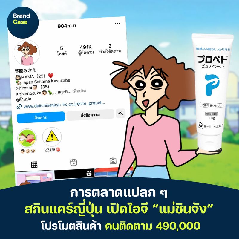 [BrandCase] การตลาดแปลก ๆ สกินแคร์ญี่ปุ่น เปิดไอจี “แม่ชินจัง” โปรโมตสินค้า คนติดตาม 490,000 ...