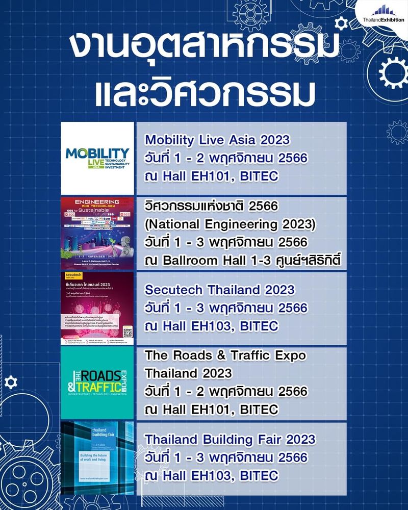 [THAILAND EXHIBITION] งานอุตสาหกรรมและวิศวกรรม ต้อนรับเดือนพฤศจิกายน ...
