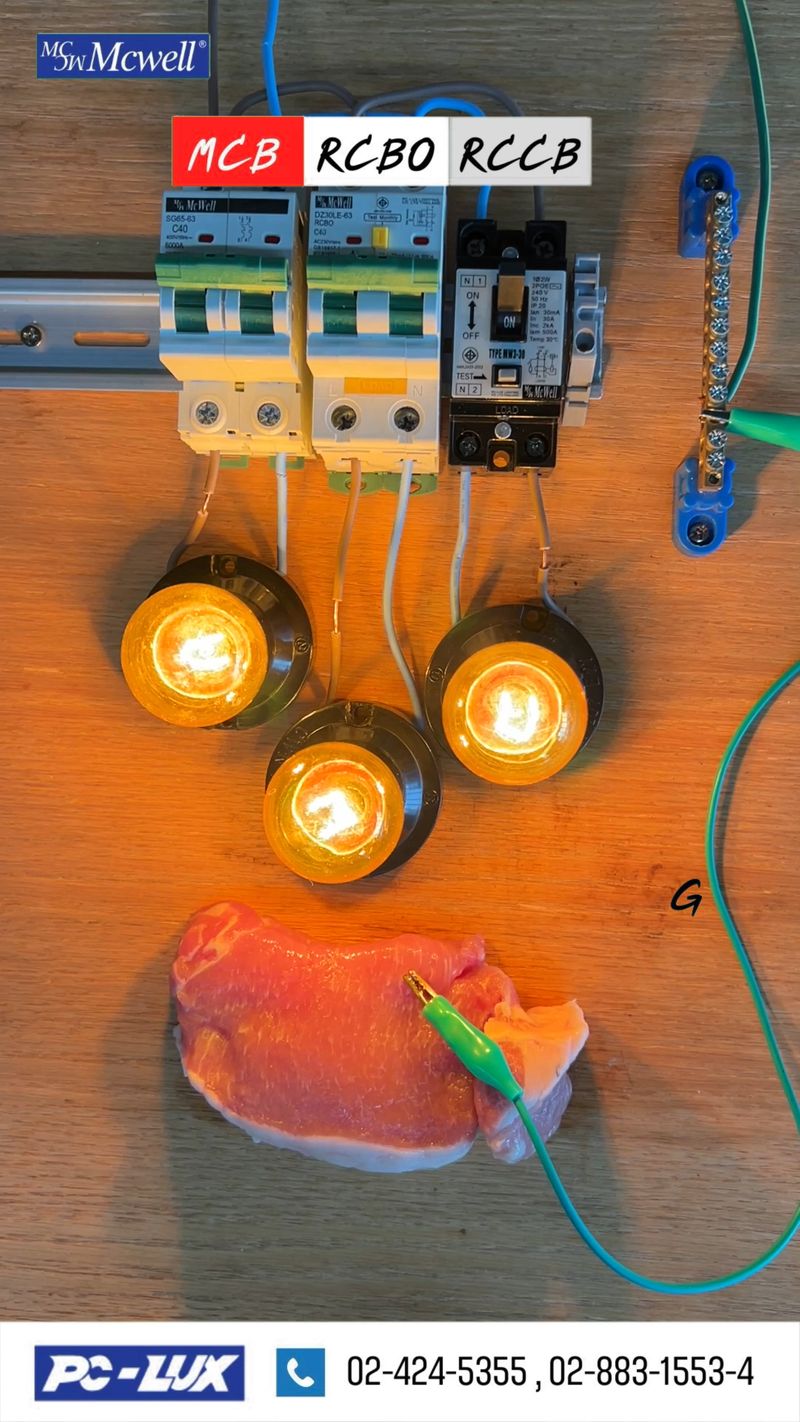 [เรียนรู้ระบบไฟฟ้า] เบรกเกอร์ชนิดใด ? ที่ตัดไฟรั่วได้ !!! สนใจผลิตภัณฑ์ ...