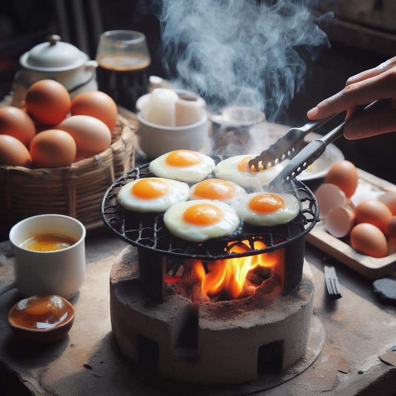 [Tong-Ake IMAGE] “ไข่ปิ้งขายยังไง?” พ่อค้าชราก็ตอบว่า.."ฟองละ 5 บาทครับ ...