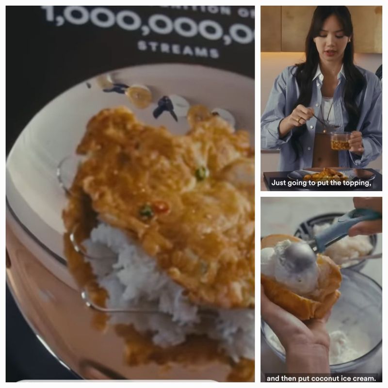 [Everythinghobby] ลลิษาทอดไข่เจียวกุ้งสดใส่โล่สตรีม 1 พันล้าน ของ Spotify กับไอศครีมใส่ขนมปังของโปรด