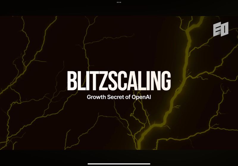 [เล่าเท่าที่รู้] Blitzscaling ฉบับปรับปรุง 2.0 วันนี้ ผมเอาคลิปมาฝากครับ พอดีว่า มีคนส่งมาให้ดู ...