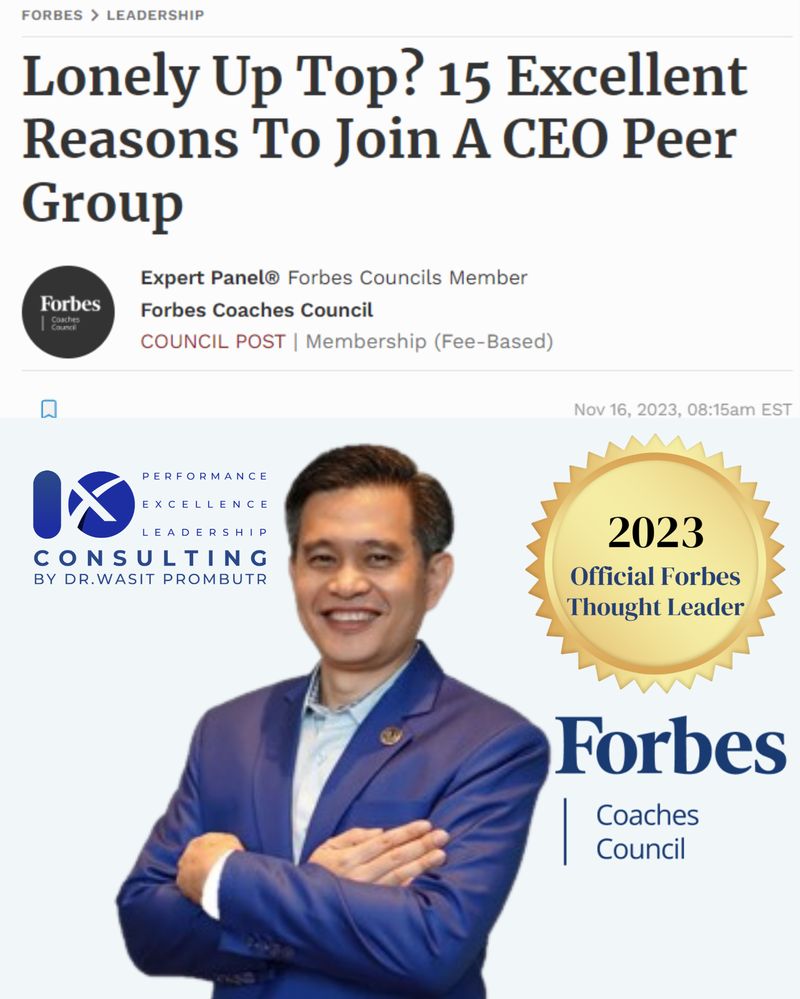 [กลั่นหามาเล่า] FORBES LEADERSHIP - Lonely Up Top? 15 Excellent Reasons To Join A CEO Peer Group ...
