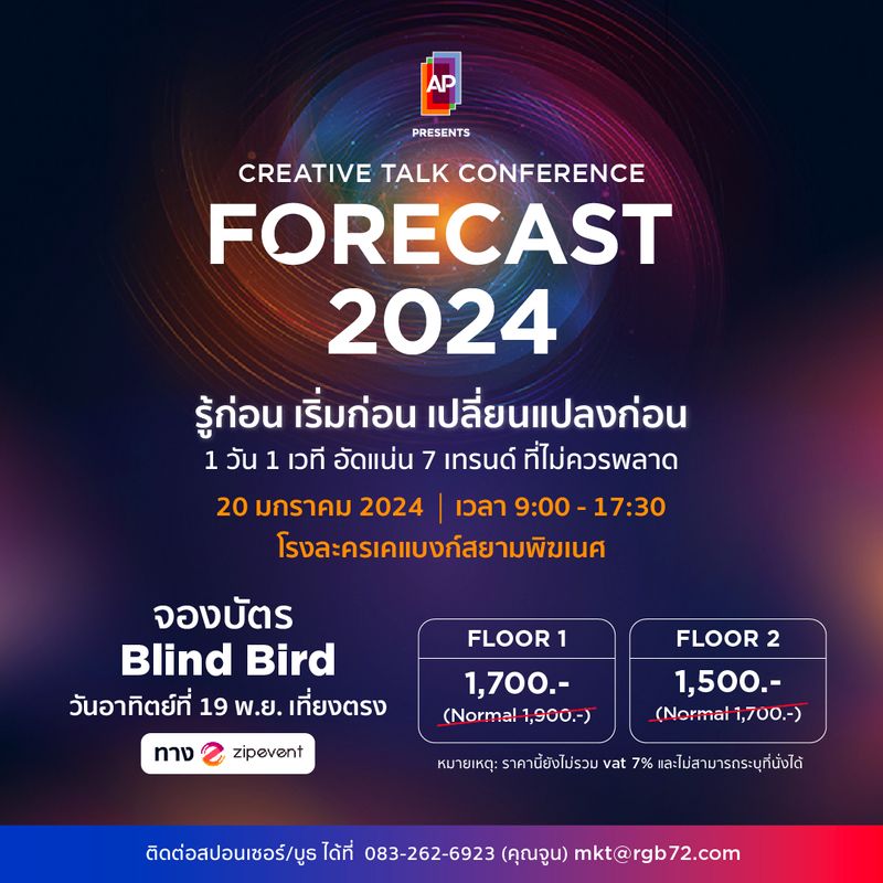 [CREATIVE TALK] 🔮 ตามโลกให้ทันกับงาน Conference แรกของปี 2024 กับงาน ...