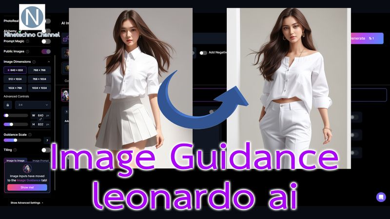[Ninetechno] การใช้ Image Guidance ใน Leonardo ai Leonardo AI นั้นพัฒนาขึ้นทุกวัน ถึงแม้จะใช้ ...