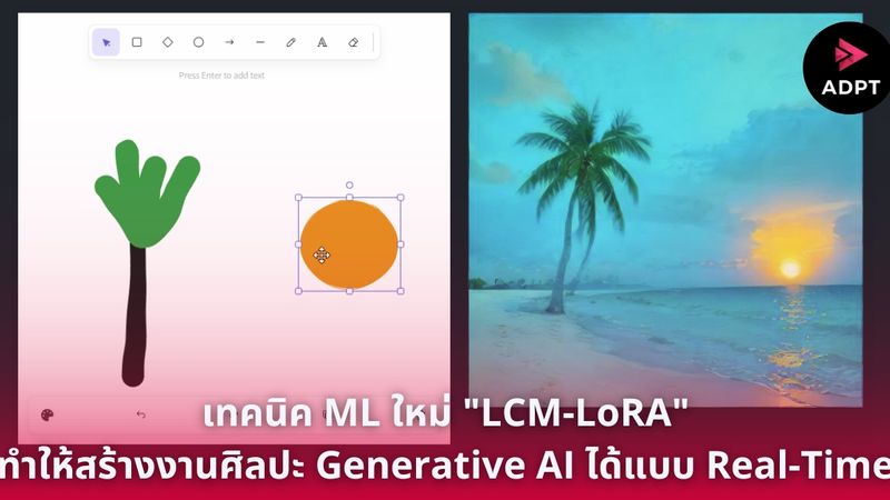 [ADPT.news] เทคนิค ML ใหม่ “LCM-LoRA” ทำให้สร้างงานศิลปะ Generative AI ...