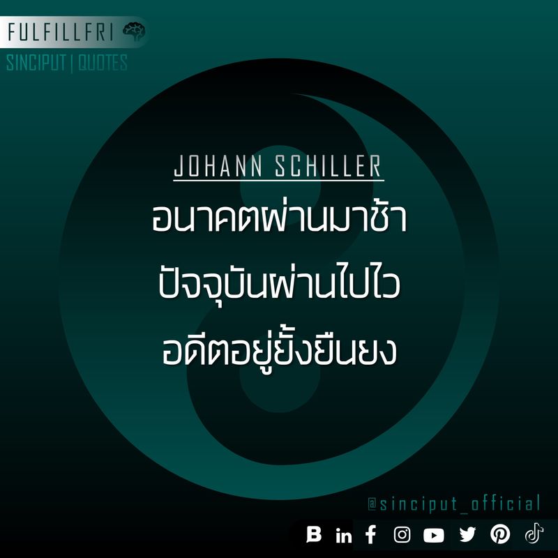 [SINCIPUT] FULFILL | QUOTES Johann Christoph Friedrich von Schiller ...