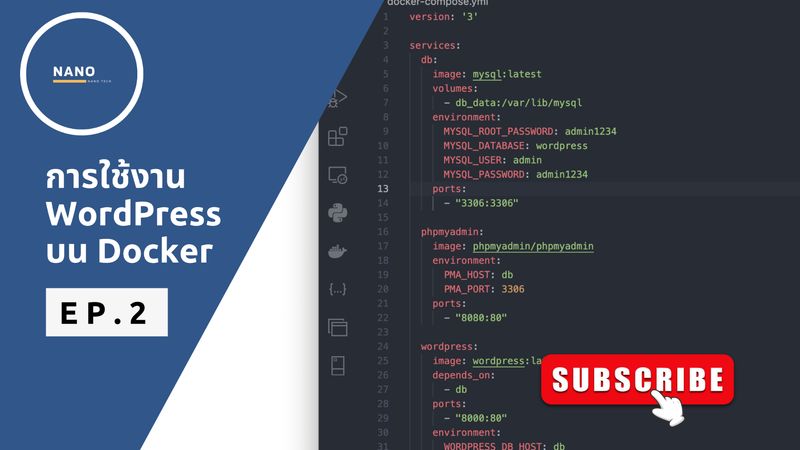[NANO TECH] ข้อดีของการติดตั้ง WordPress บน Docker Isolation (การแยก): Docker ช่วยในการสร้าง ...