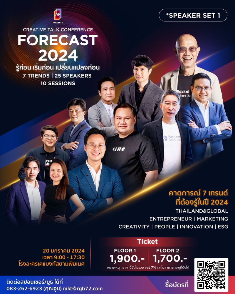 [CREATIVE TALK] 🔴 เตรียมพร้อมกับปี 2024 กันแล้วหรือยัง? 🔴 เปิดตัวสปีคเกอร์เซ็ตแรก มาอัปเดตเทรนด์ ...