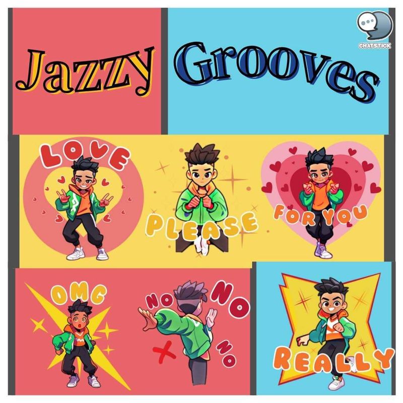[ChatStick - ออกแบบสติ๊กเกอร์ไลน์ และ สร้างแบรนด์] สติกเกอร์ไลน์ แจ๊ส แมน พบกับ แจ๊ส แมน นักเต้น ...