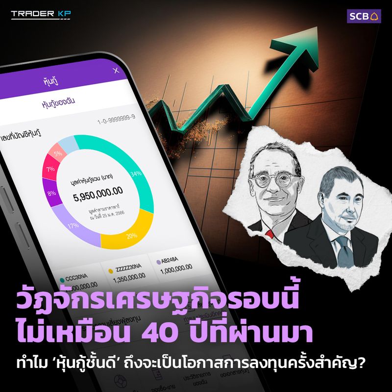 [ทันโลกกับ Trader KP] วัฏจักรเศรษฐกิจรอบนี้ไม่เหมือน 40 ปีที่ผ่านมา ทำไม ‘หุ้นกู้ชั้นดี’ ถึงจะ ...