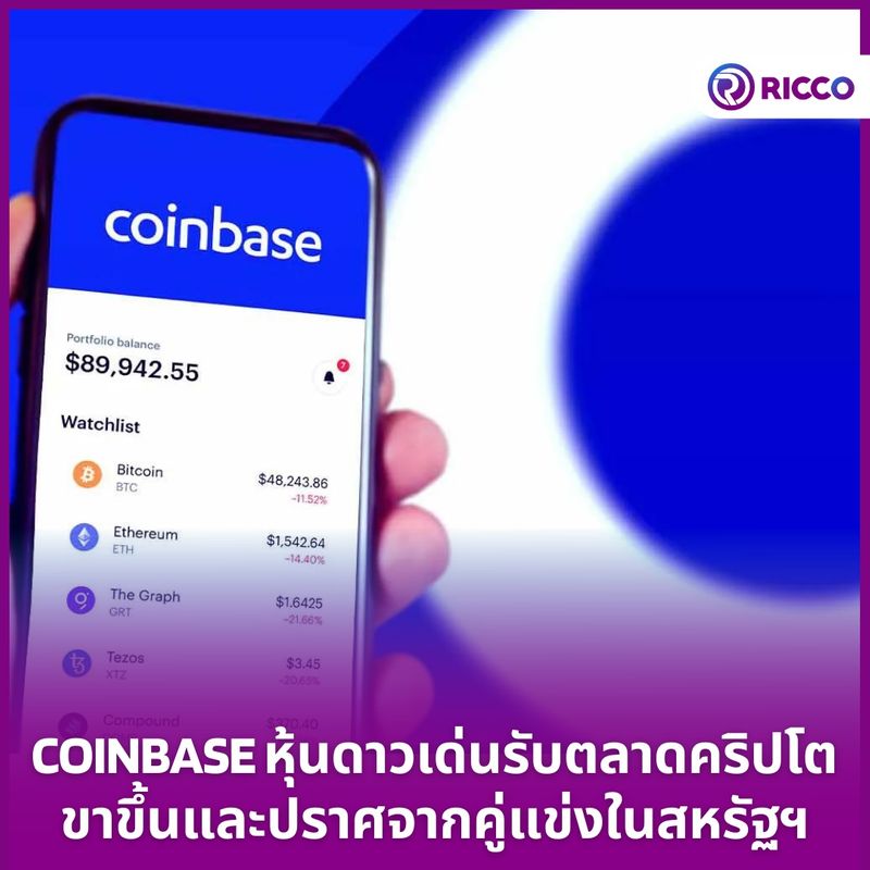 [Ricco Wealth] Coinbase หุ้นดาวเด่นรับตลาดคริปโตขาขึ้นและปราศจากคู่แข่งในสหรัฐฯ หุ้น Coinbase ...