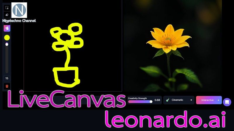 [Ninetechno] Live Canvas Generated รูปภาพด้วยการวาด ใน Leonardo AI ...
