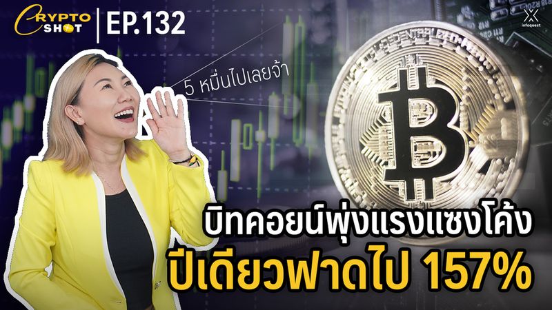 [InfoQuestNews - สำนักข่าวอินโฟเควสท์] CryptoShot: บิทคอยน์พุ่งแรงแซงโค้ง ปีเดียวฟาดไป 157% หาก ...