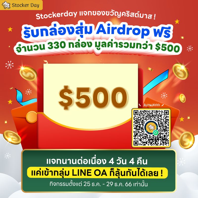 [Stocker Day] 🎁Stockerday แจกของขวัญคริสต์มาส ! รับกล่องสุ่ม Airdrop ฟรี จำนวน 330 กล่อง มูลค่า ...