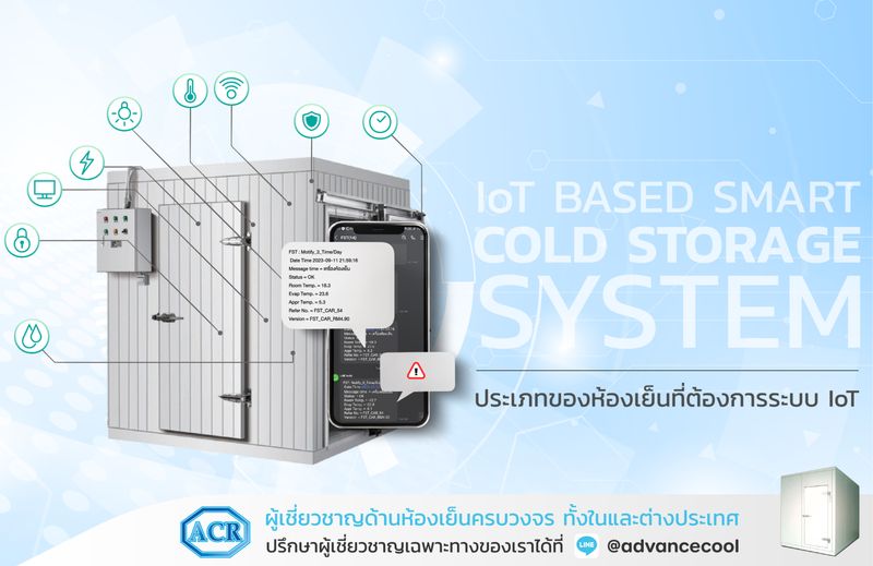 [Advance Cold Room] ห้องเย็นแบบไหน ? ที่ต้องการระบบ IoT 𝗜𝗼𝗧 (𝗜𝗻𝘁𝗲𝗿𝗻𝗲𝘁 𝗼𝗳 𝘁𝗵𝗶𝗻𝗴) หรือ “ไอโอที ...