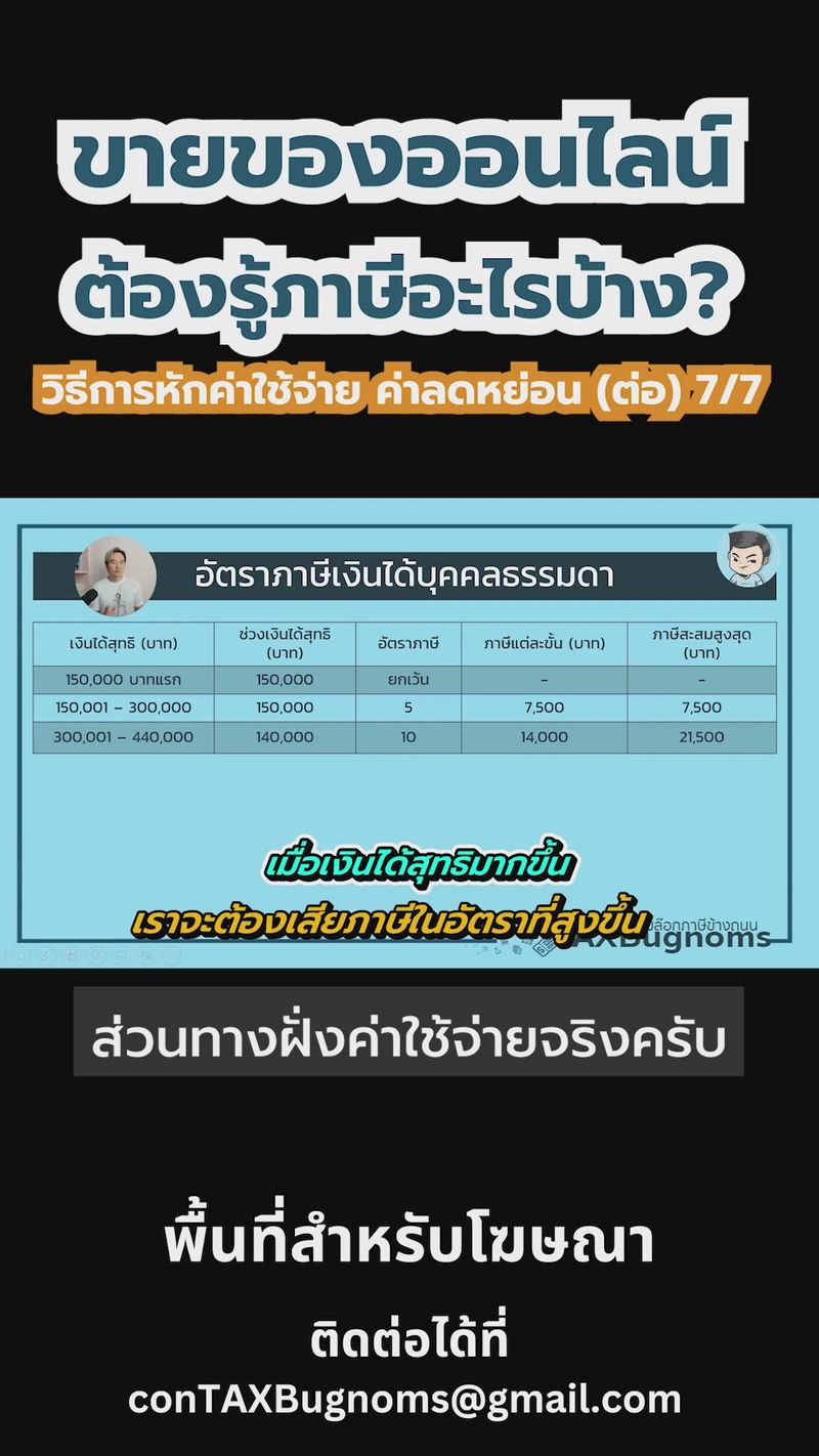 [TAXBugnoms] ขายของออนไลน์ต้องรู้ภาษีอะไรบ้าง ? (7/7) #วุ้นแปลภาษี #TAXBugnoms