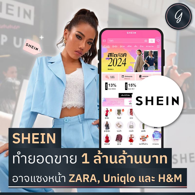 [ลงทุนเกิร์ล] SHEIN ทำยอดขาย 1 ล้านล้านบาท อาจแซงหน้า ZARA, Uniqlo และ H&M ล่าสุด สำนักข่าว CNBC ...