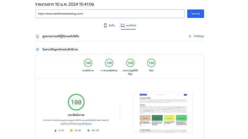 [การตลาดก่อนนอน] คะแนนเต็ม 100 แต่ Google ไม่รู้จักเว็บไซต์ การตลาดก่อนนอน