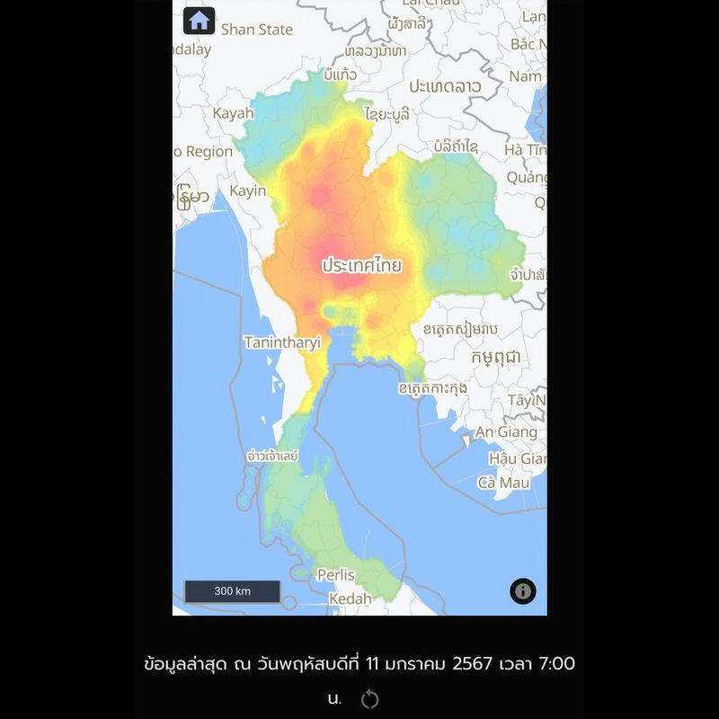 [เบื่อเมือง] คุณภาพอากาศเมืองไทยเช้านี้ PM2.5