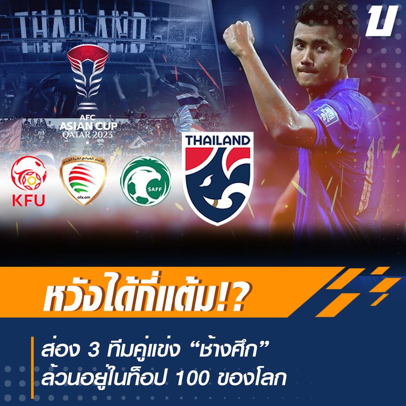 [Ballthai] หวังได้กี่แต้ม!? ส่อง 3 ทีมคู่แข่ง "ช้างศึก" ล้วนอยู่ในท็อป 100 ของโลก แม้จะมีดราม่า ...