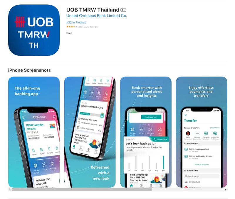 [📌Sale Promotion] สมัครฟรี!!!UOB TMRW Thailand ธนาคารดิจิทัลที่คิดไกลกว่า เพื่อทุกความต้องการของ ...