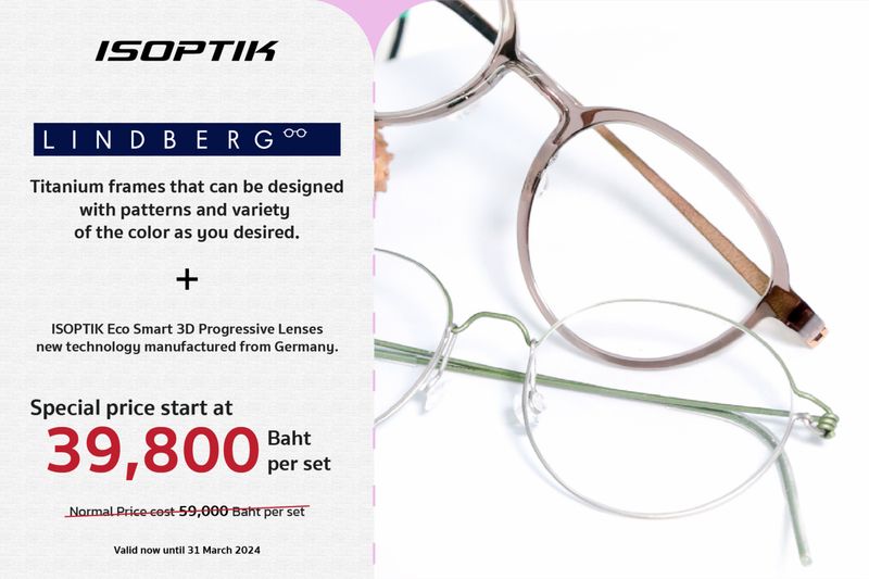 [ISOPTIK] Enjoy your vision ️with LINDBERG Titanium frame promotion Buy ...