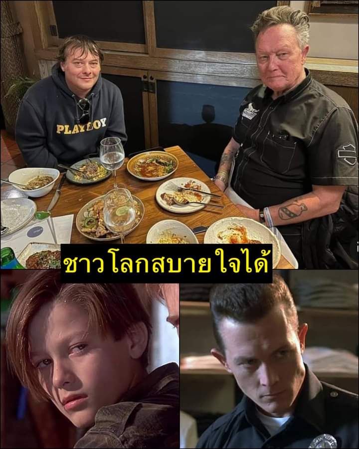 [Chai] จอห์น คอนเนอร์ นั่งแดกข้าวร่วมกับ T-1000 ซึ่งชาวโลกที่เห็นภาพนี้ต่างรู้สึกโล่งอก เพราะ ...
