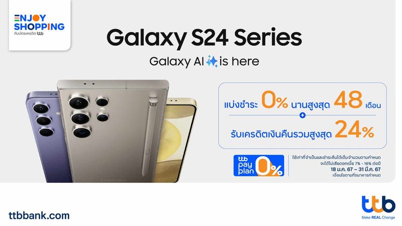 [CHANGE into Magazine ______ Sutthikhun Kongthong] บัตรเครดิต ttb จัดให้ เมื่อซื้อ Galaxy S24 ...