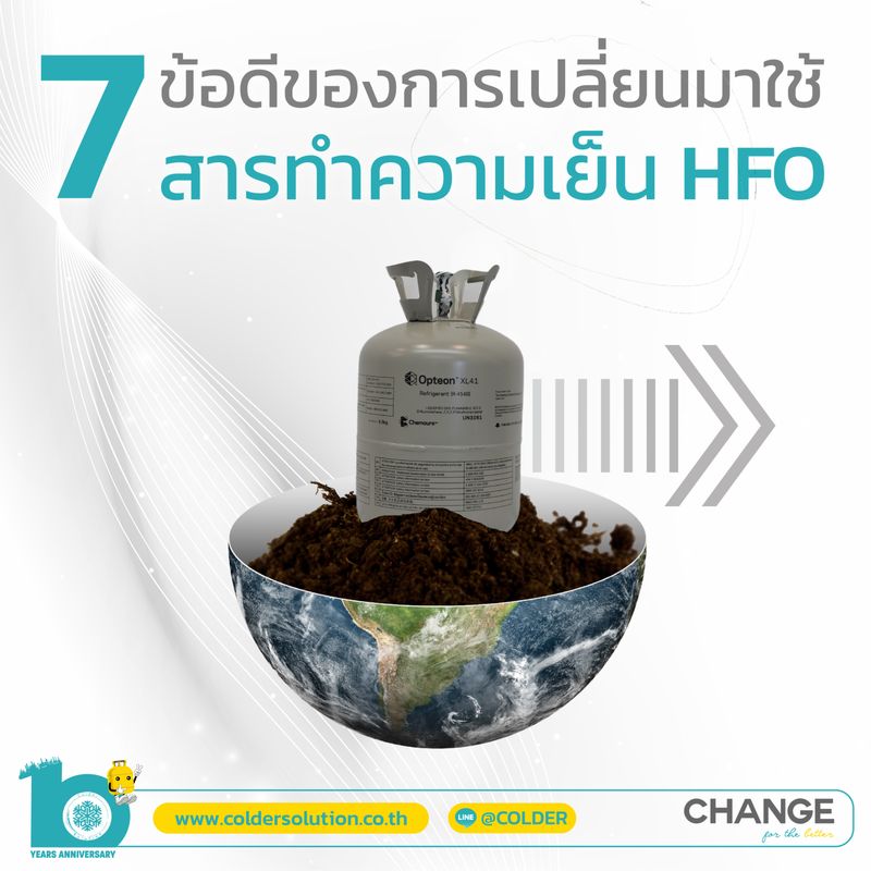 [Colder Solution สารทำความเย็น โรงงานอุตสาหกรรม] ทำไมต้องเปลี่ยนมาใช้ น้ำยาแอร์ HFO สารทำความ ...