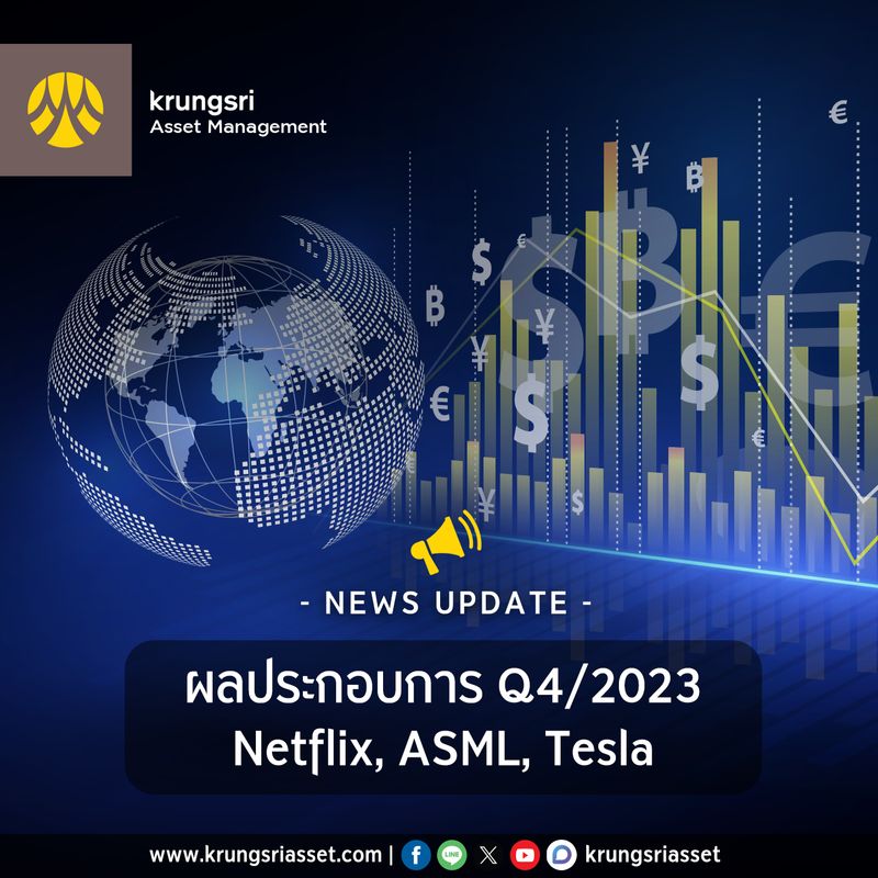 [Krungsri Asset Management] ผลประกอบการไตรมาส 4/2566: Netflix, ASML ...