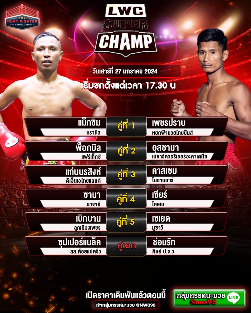 [Muay Fighter] LWC : Lumpinee World Championship Super Champ ประจำวัน ...