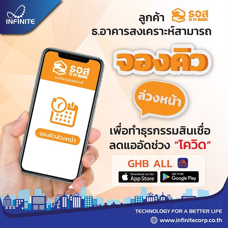 [infinitecorp.th] อีกหนึ่งความภาคภูมิใจของอินฟินิทฯ ที่ได้ให้บริการจัดการคิวให้ลูกค้า ธอส. ...