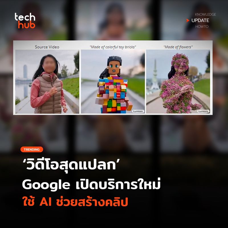 [Techhub] แปลกตา ยังคงปล่อยของกันเรื่อย ๆ กับวงการ Generative AI หรือ Gen AI ตั้งแต่สร้างภาพนิ่ง ...