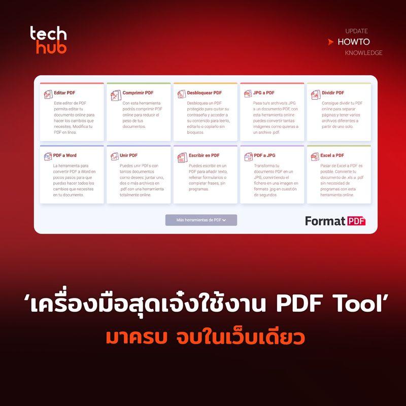 [Techhub] ใครที่ใช้ไฟล์ PDF เป็นประจำ ต้องถูกใจสิ่งนี้ Techhub แนะนำ Tools หรือเครื่องมือสุดเจ๋ง ...