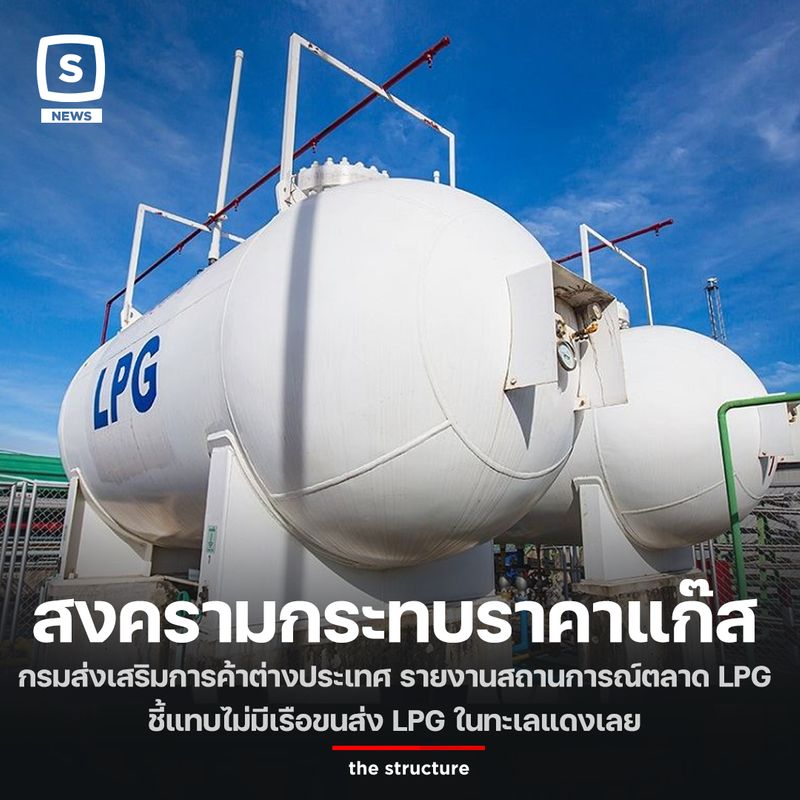 [The Structure] สงครามกระทบราคาแก๊ส กรมส่งเสริมการค้าต่างประเทศ รายงานสถานการณ์ตลาด LPG ชี้แทบ ...