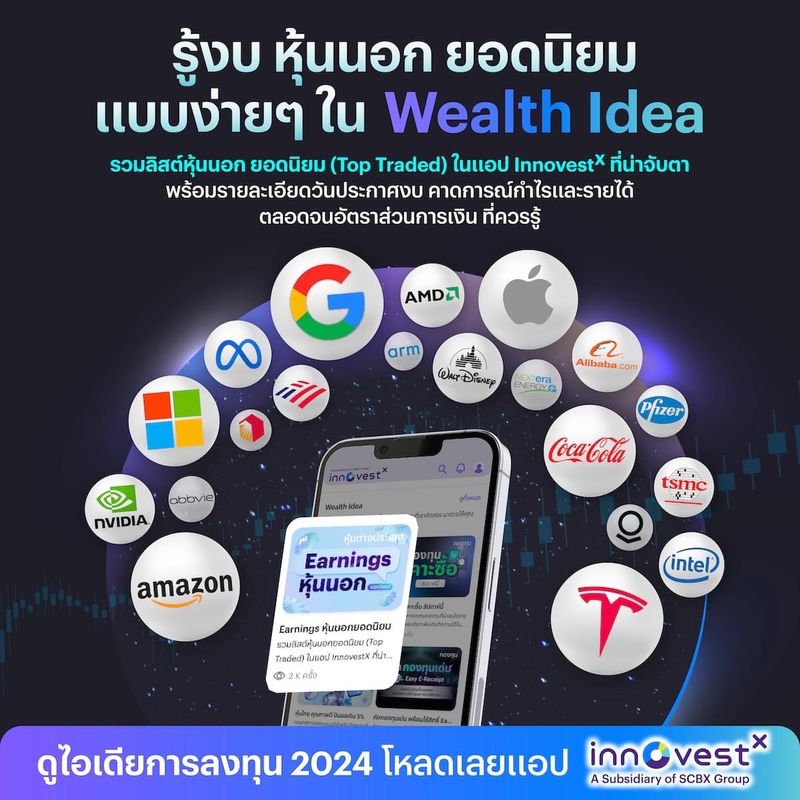 [InnovestX Securities ] 🇺🇸รู้จบทีเดียว งบบริษัท กำไร รายได้ หุ้นสหรัฐยอดนิยม🇺🇸 📌InnovestX รวบ ...