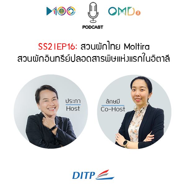 [เจาะตลาดการค้ากับ DITP] Podcast เจาะตลาดการค้ากับ DITP SS2 I EP16 สวนผักไทย Moltira สวนผัก ...