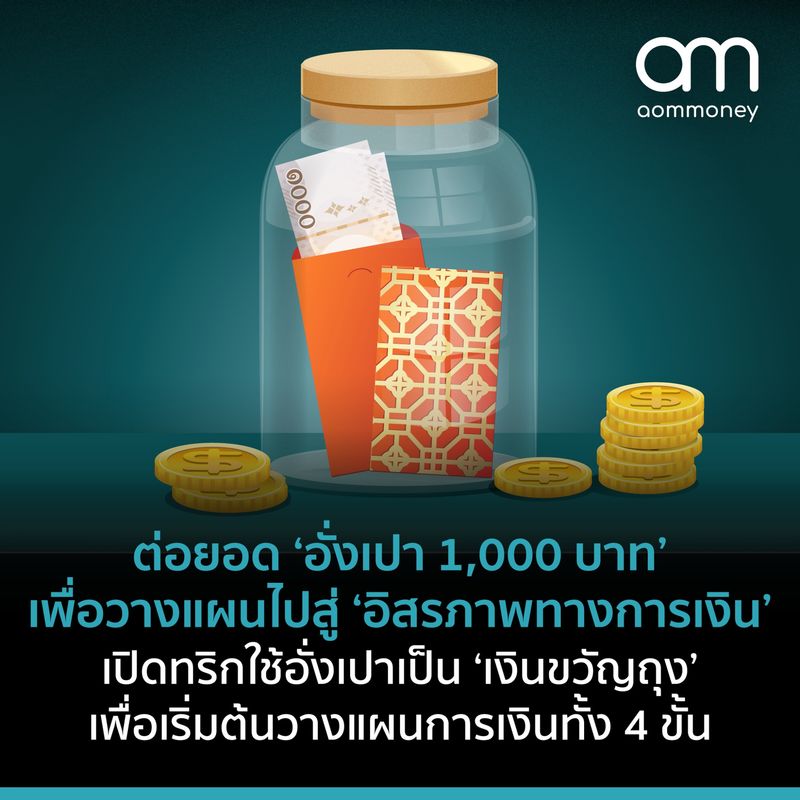 [aomMONEY] ต่อยอด ‘อั่งเปา 1,000 บาท’ เพื่อวางแผนไปสู่ ‘อิสรภาพทางการเงิน’ เปิดทริกใช้อั่งเปา ...