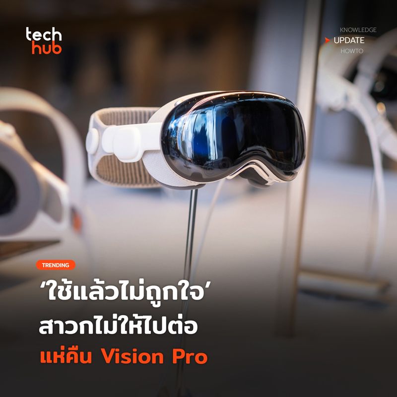 [Techhub] เปิดตัวอย่างยิ่งใหญ่แต่ไม่ถูกใจสาวก Apple Vision Pro เปิดวางขายอย่างเป็นทางการเมื่อวัน ...