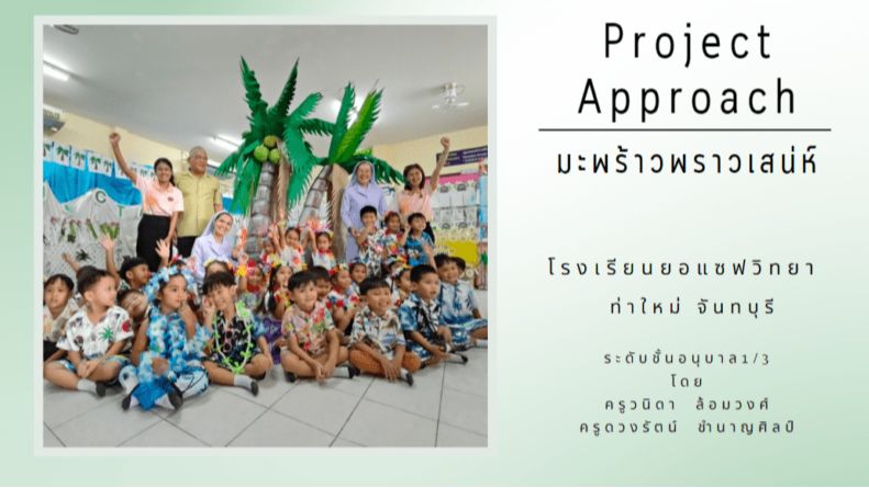 [จำเขามา..เล่าต่อ] Project Approach มะพร้าวพราวเสน่ห์ Project Approach มะพร้าวพราวเสน่ห์ ปี 2567 ...