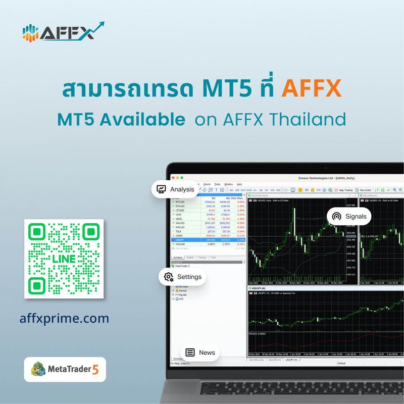 [AFFX Thailand] สามารถเทรด MT5 ที่ AFFX https://trading.affxprime.com/terminal platform ที่พัฒนา ...