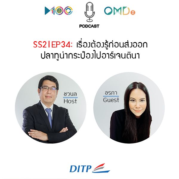 [เจาะตลาดการค้ากับ DITP] Podcast เจาะตลาดการค้ากับ DITP SS2 I EP34 เรื่องต้องรู้ก่อนส่งออกปลา ...