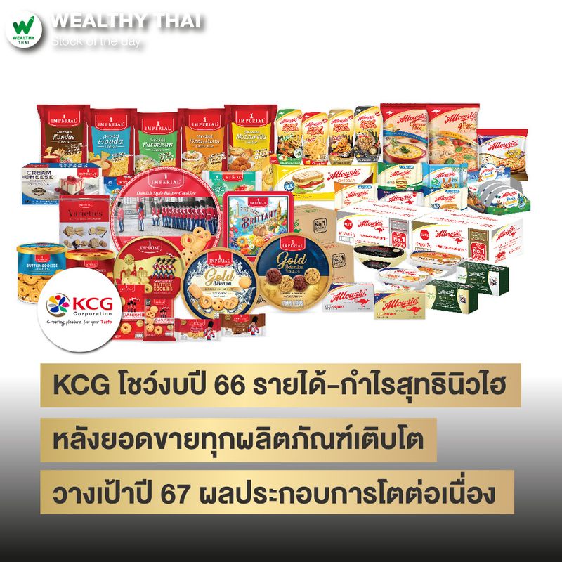 [Wealthy Thai] KCG โชว์งบปี 66 รายได้-กำไรสุทธินิวไฮ หลังยอดขายทุกผลิตภัณฑ์เติบโต วางเป้าปี 67 ...