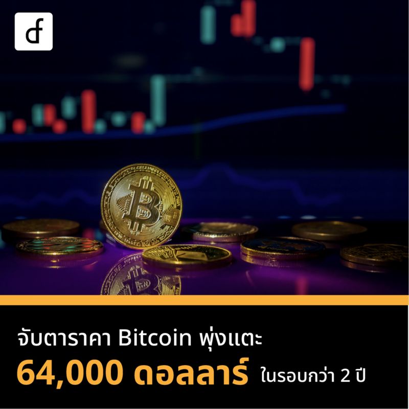 [Def (Data Alchemist) ] จับตาราคา Bitcoin พุ่งแตะ 64,000 ดอลลาร์ ในรอบกว่า 2 ปี นับตั้งแต่การ ...